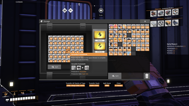 How to make an efficient Versatile Framework setup in Satisfactory