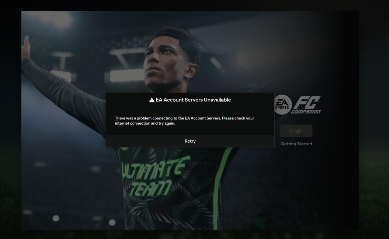 EA FC 25: Are EA Account servers down?