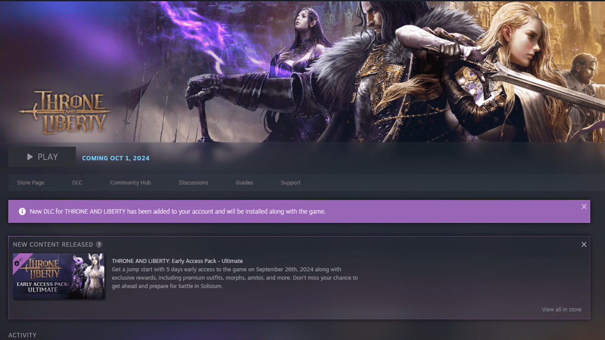 How to fix Throne and Liberty 'Grey Play Button' bug