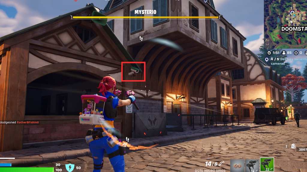 How to destroy surveillance cameras in Fortnite Chapter 5, Season 4 ...