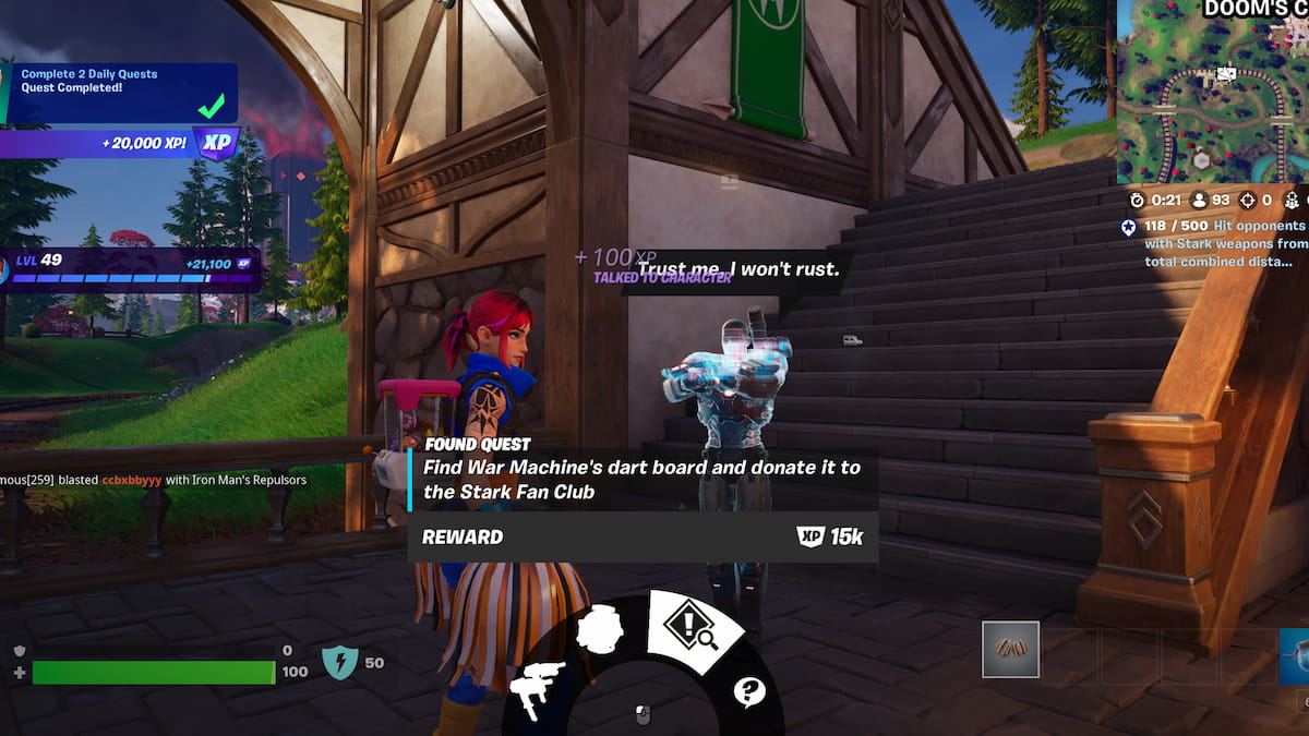 All Stark Fan Club Found secret quest items in Fortnite – Destructoid