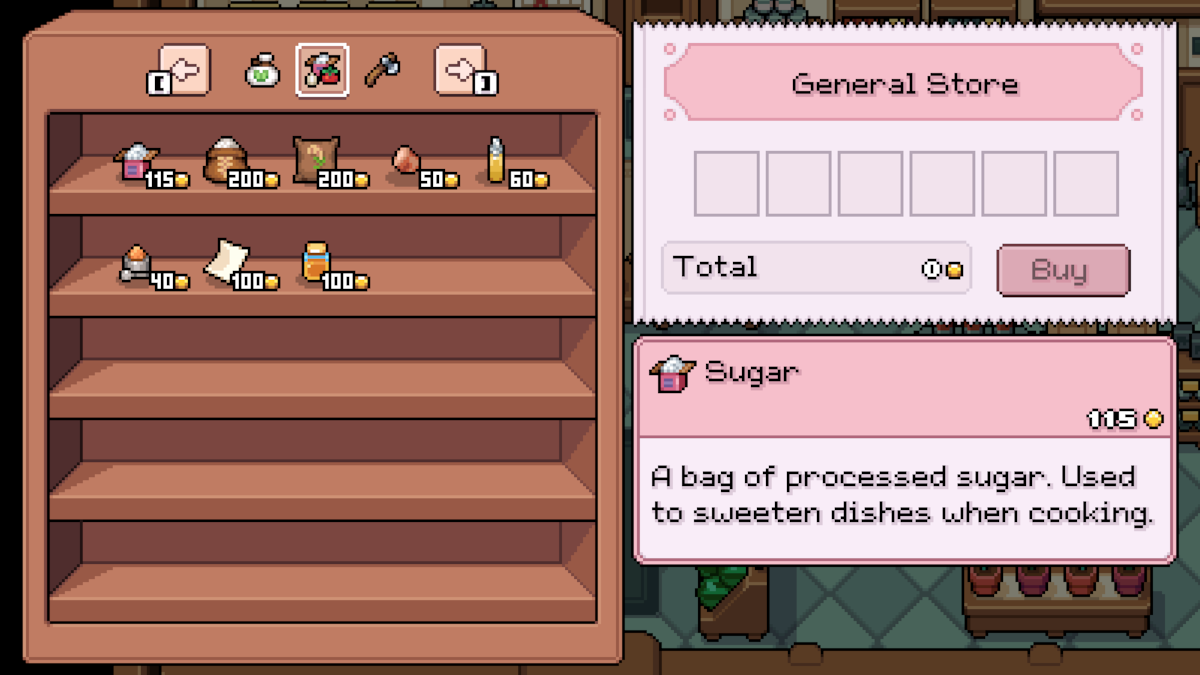 Everything sold at the General Store in Fields of Mistria, before and ...