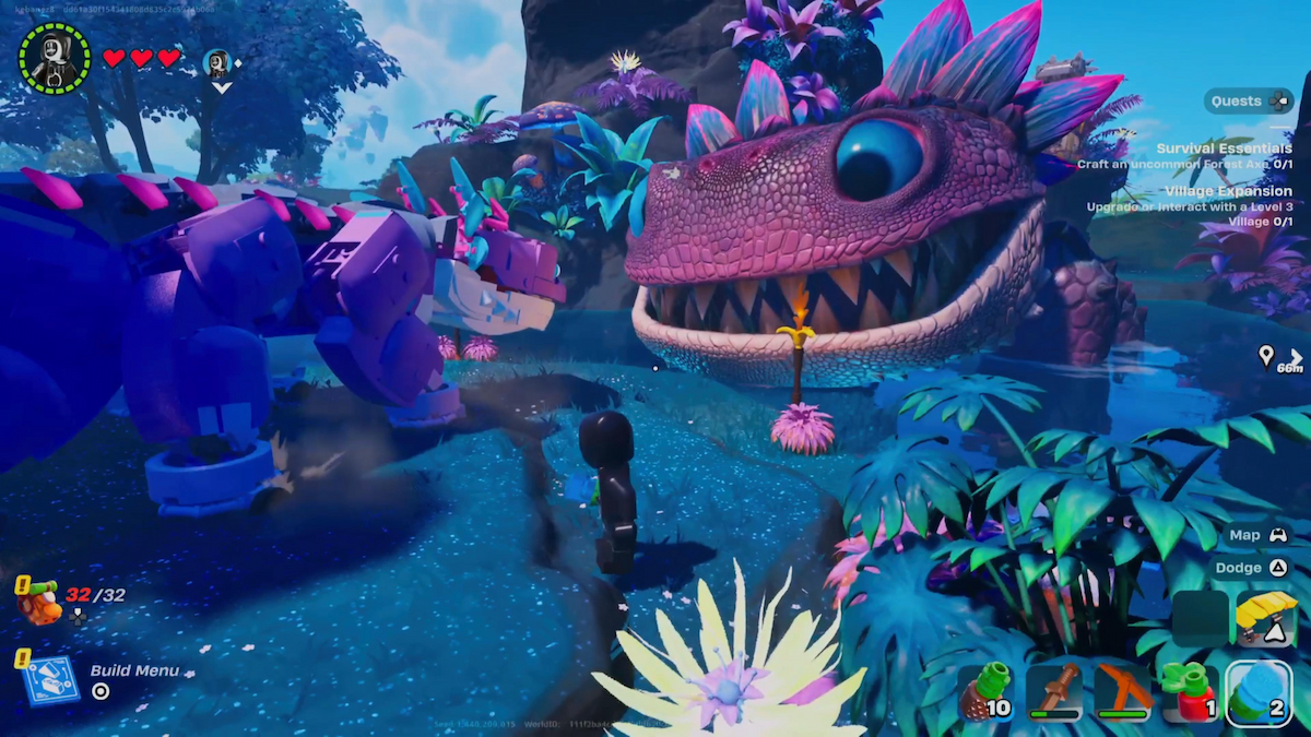 How to find OG giant Klombo and unlock special interaction in LEGO Fortnite