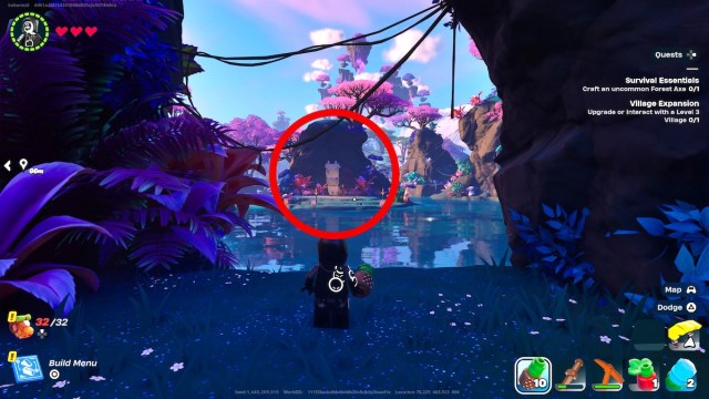 How to find OG giant Klombo and unlock special interaction in LEGO Fortnite