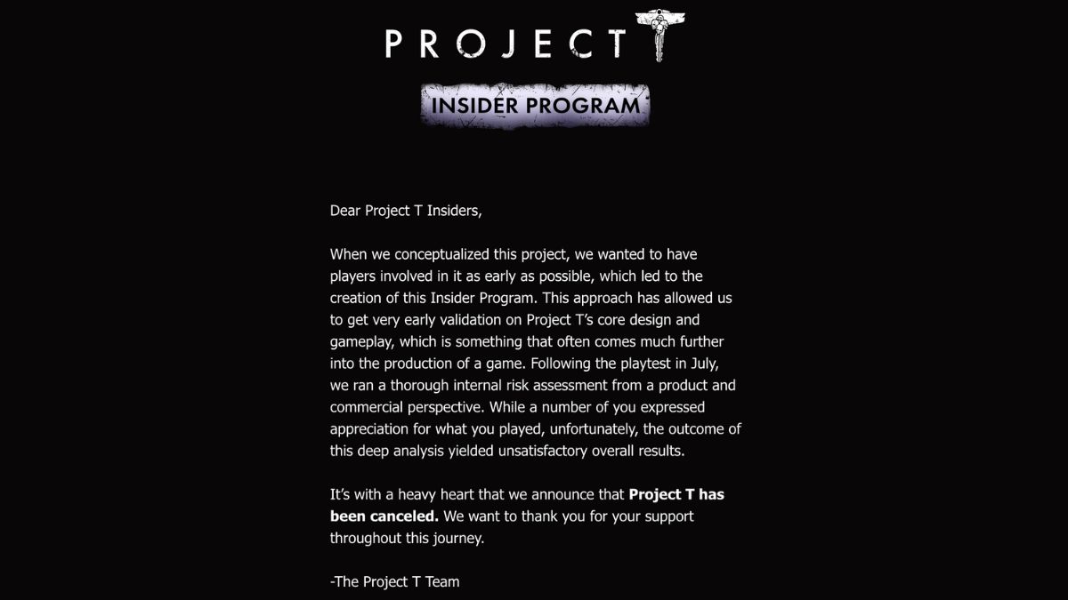 Dead by Daylight PvE shooter Project T is canceled following ...