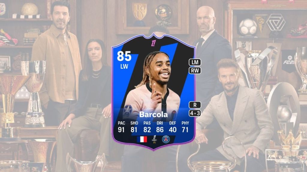 EA FC 25 Bradley Barcola Ligue 1 POTM SBC cheapest solutions – Destructoid