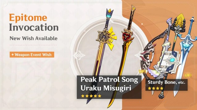 Genshin Impact current and upcoming banners