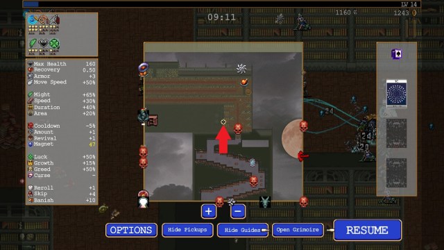 How to reach the second coffin in Vampire Survivors' Ode to Castlevania map