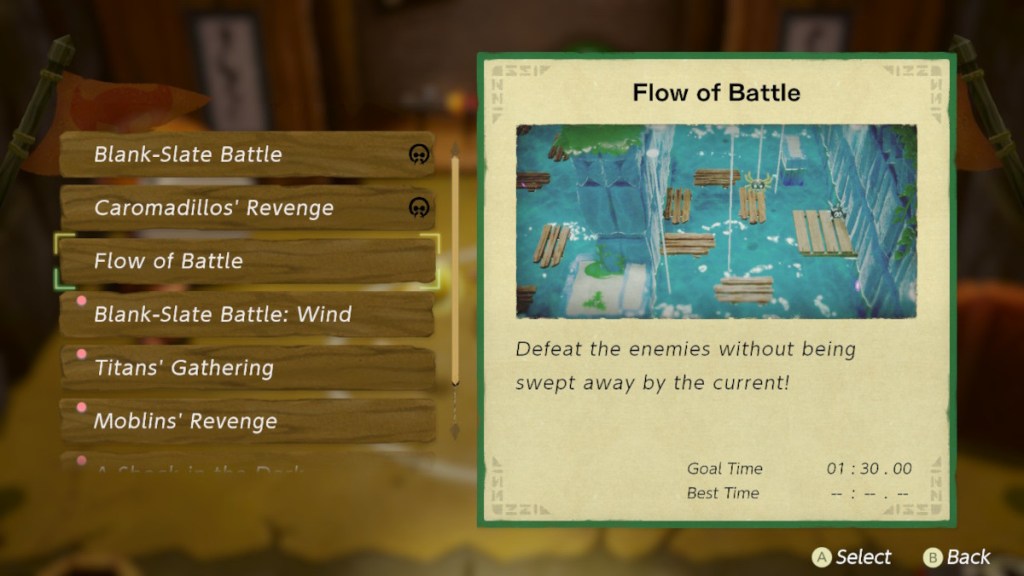 How to complete Flow of Battle at the Slumber Dojo in Zelda Echoes of ...