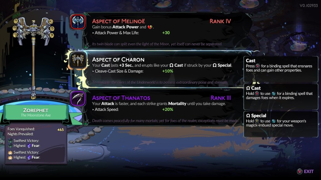 How to unlock Weapon Aspects in Hades 2 - Best Aspects list