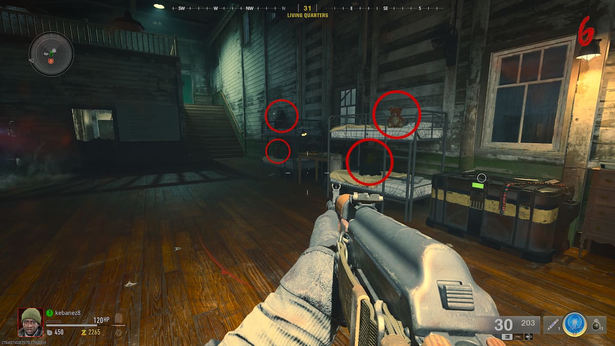 All stuffed animal locations in Black Ops 6 Zombies Mega Stuffy Easter Egg