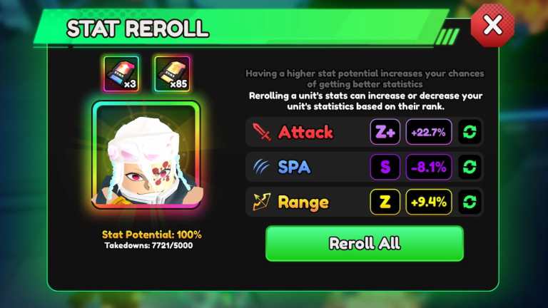 How to Increase Stat Potential Fast in Anime Vanguards – Destructoid