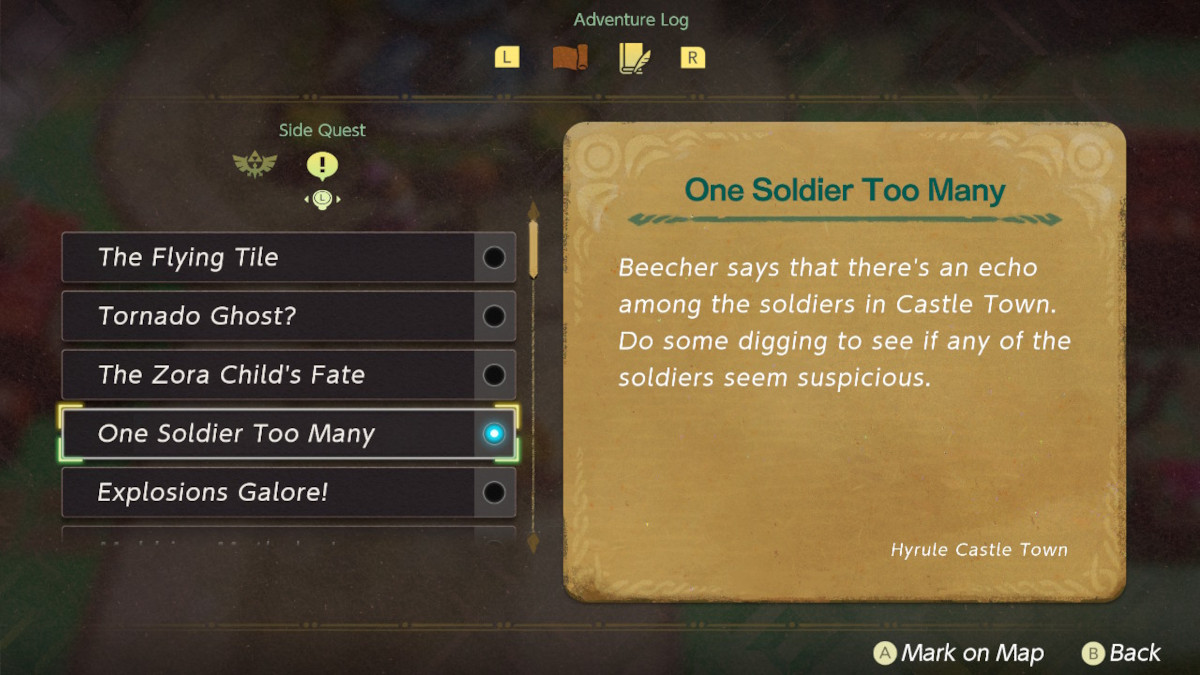How to complete the "One Soldier Too Many" side quest in Zelda Echoes ...