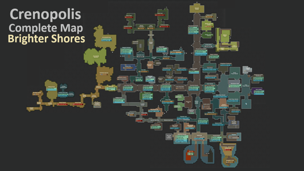 Complete Brighter Shores Crenopolis Map