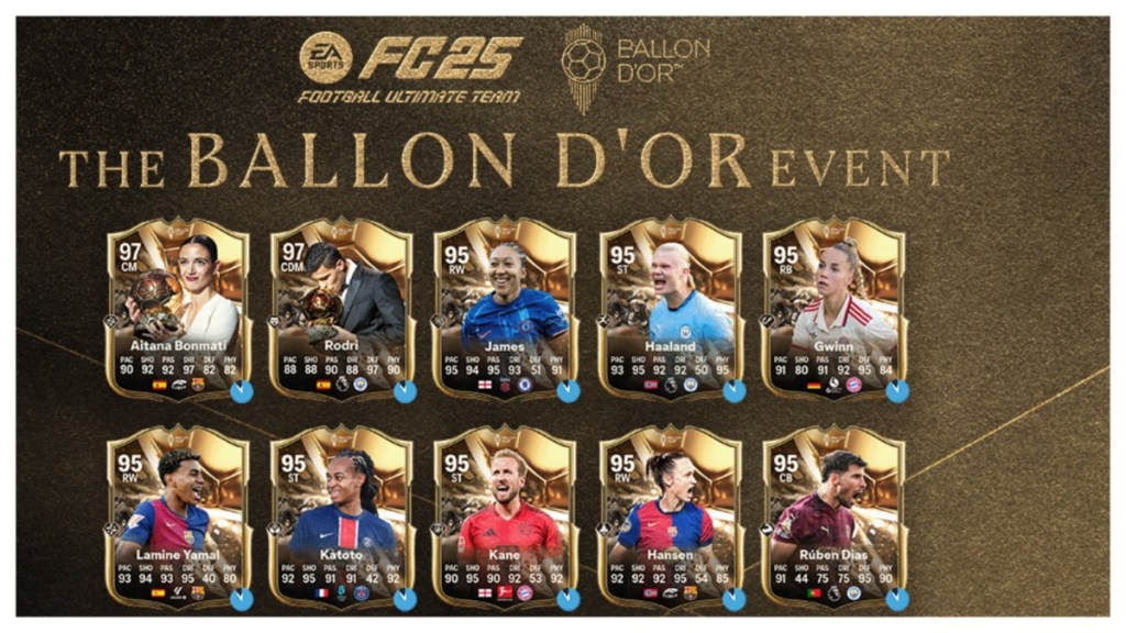 All EA FC 25 Ballon d'Or Completionist objective rewards and tasks ...