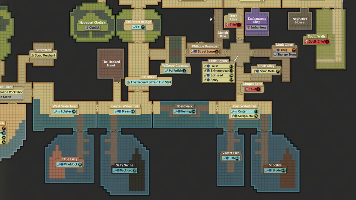 Complete Brighter Shores Hopeport map – Destructoid