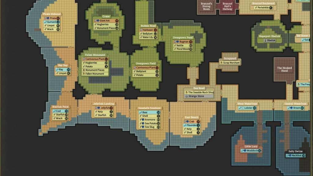 Complete Brighter Shores Hopeport map – Destructoid