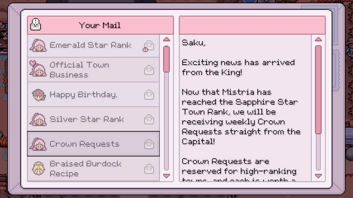 All special Crown Requests in Fields of Mistria – Destructoid