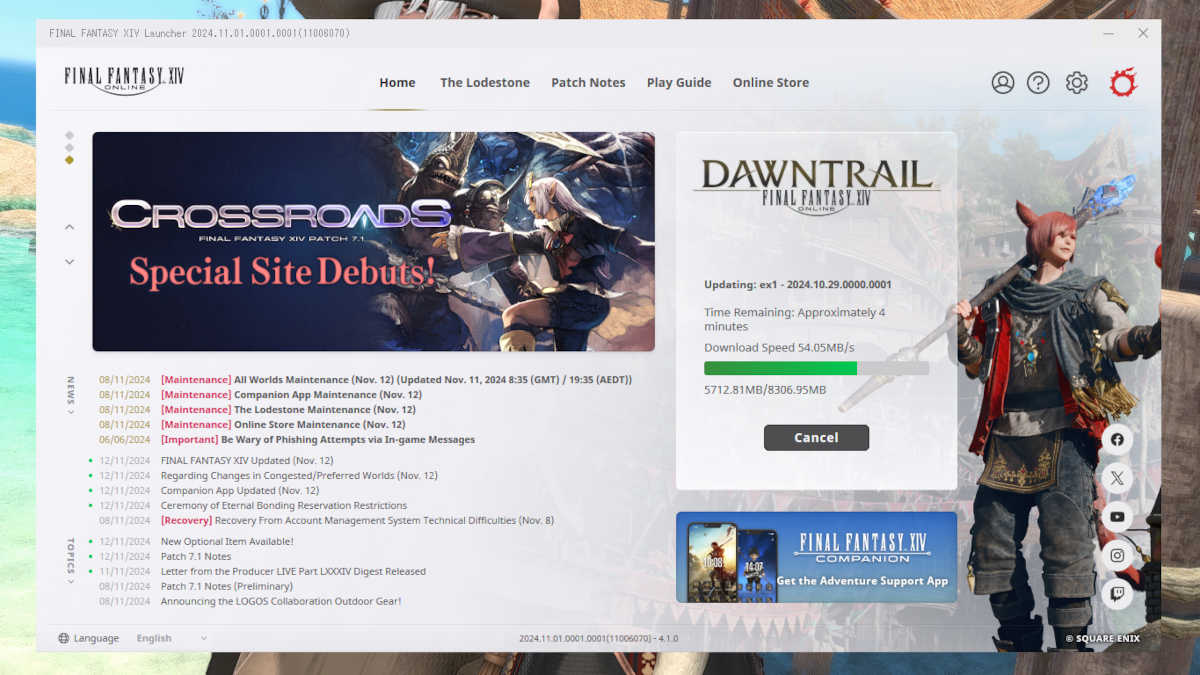 How to change the background on the Final Fantasy XIV Launcher ...