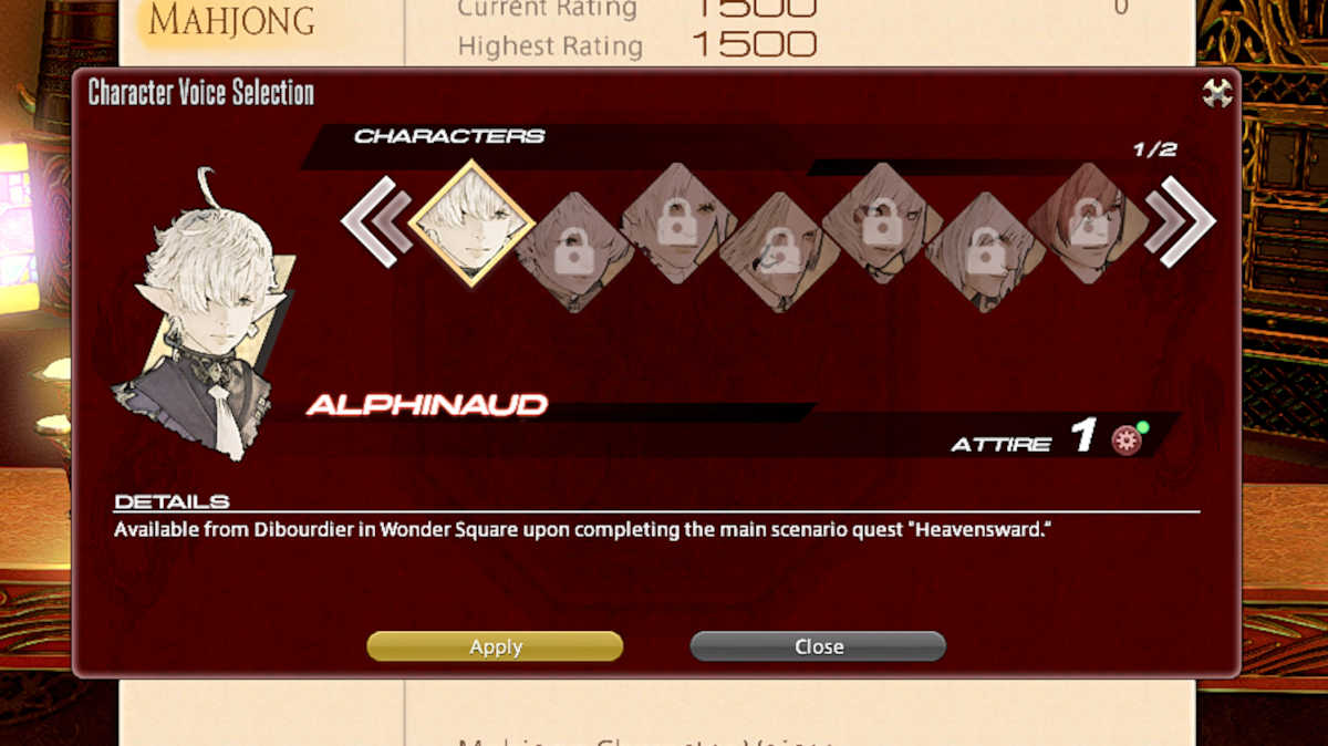 How to unlock and change Mahjong voices in Final Fantasy XIV – Destructoid