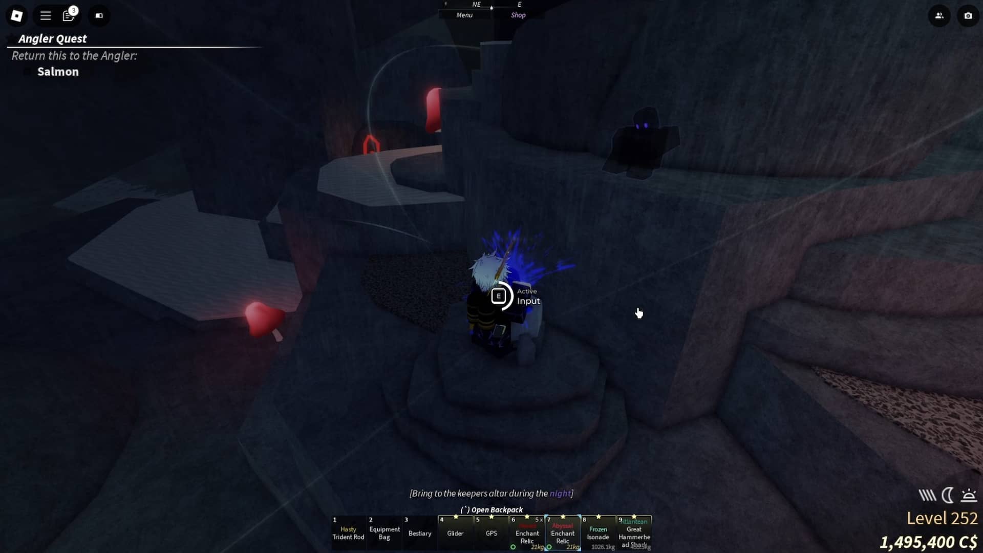 How to Get Rod of Depths in Fisch - Complete Maze and Enchant Relics ...