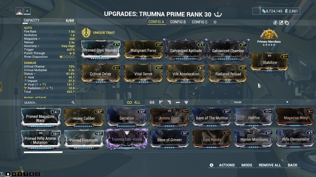 The best Trumna Prime build in Warframe – Destructoid