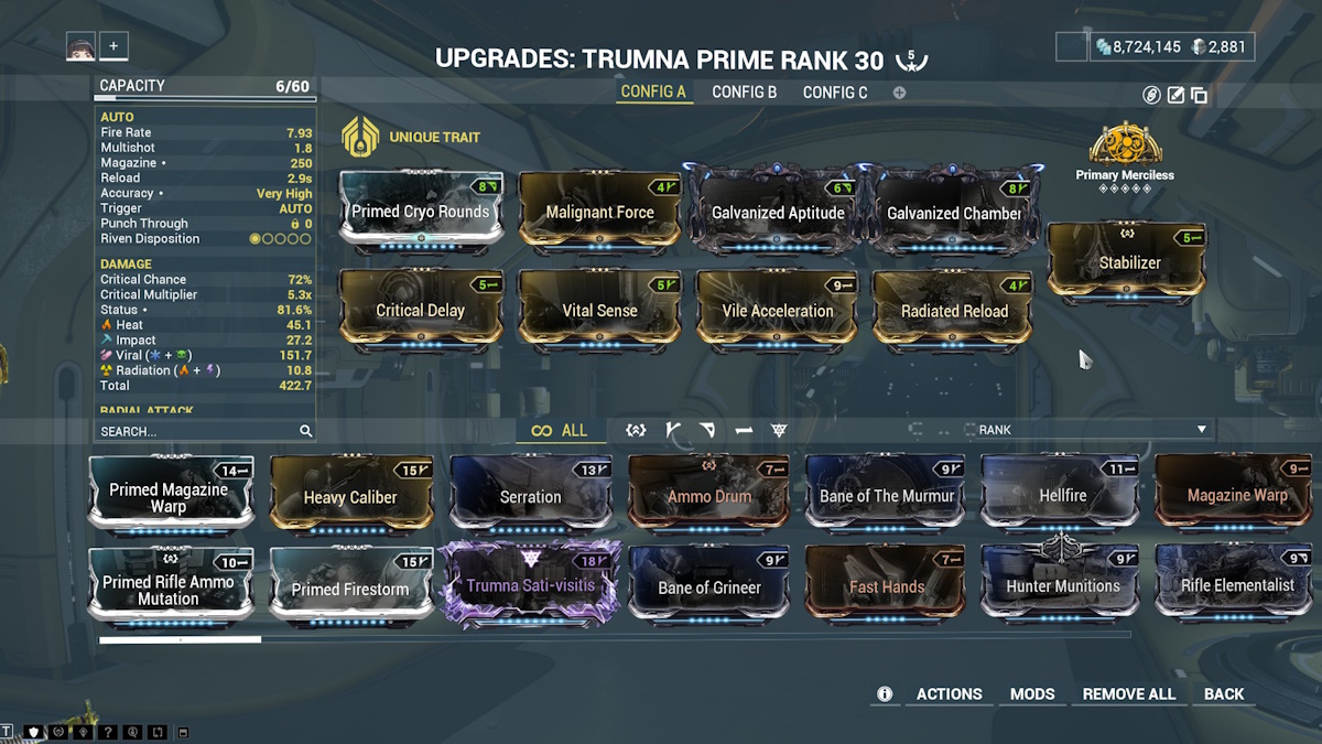 The best Trumna Prime build in Warframe – Destructoid