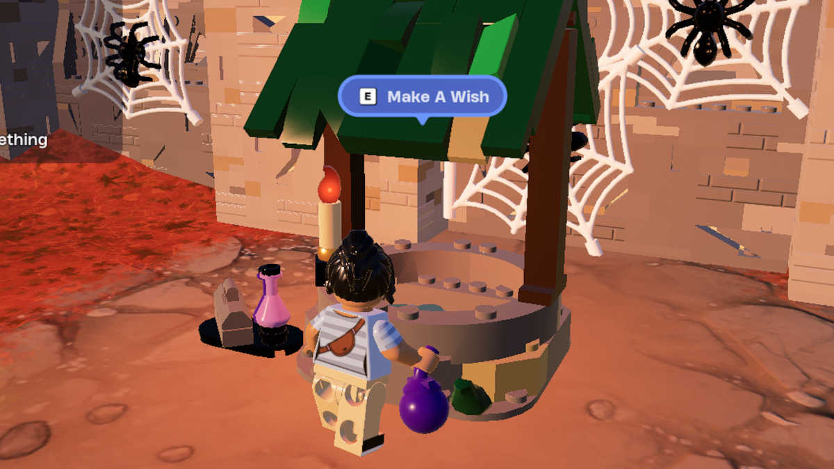How to find and toss money into the wishing well in Brick Life Fortnite ...