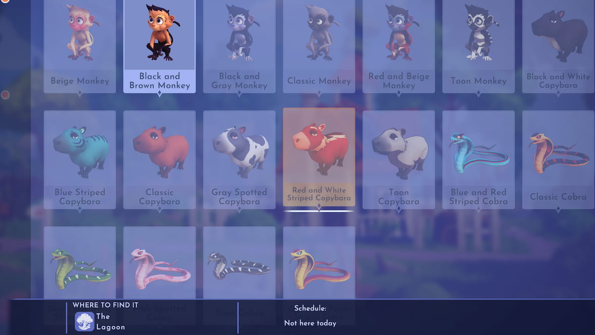 Where to find Red and White Striped Capybara in Disney Dreamlight ...