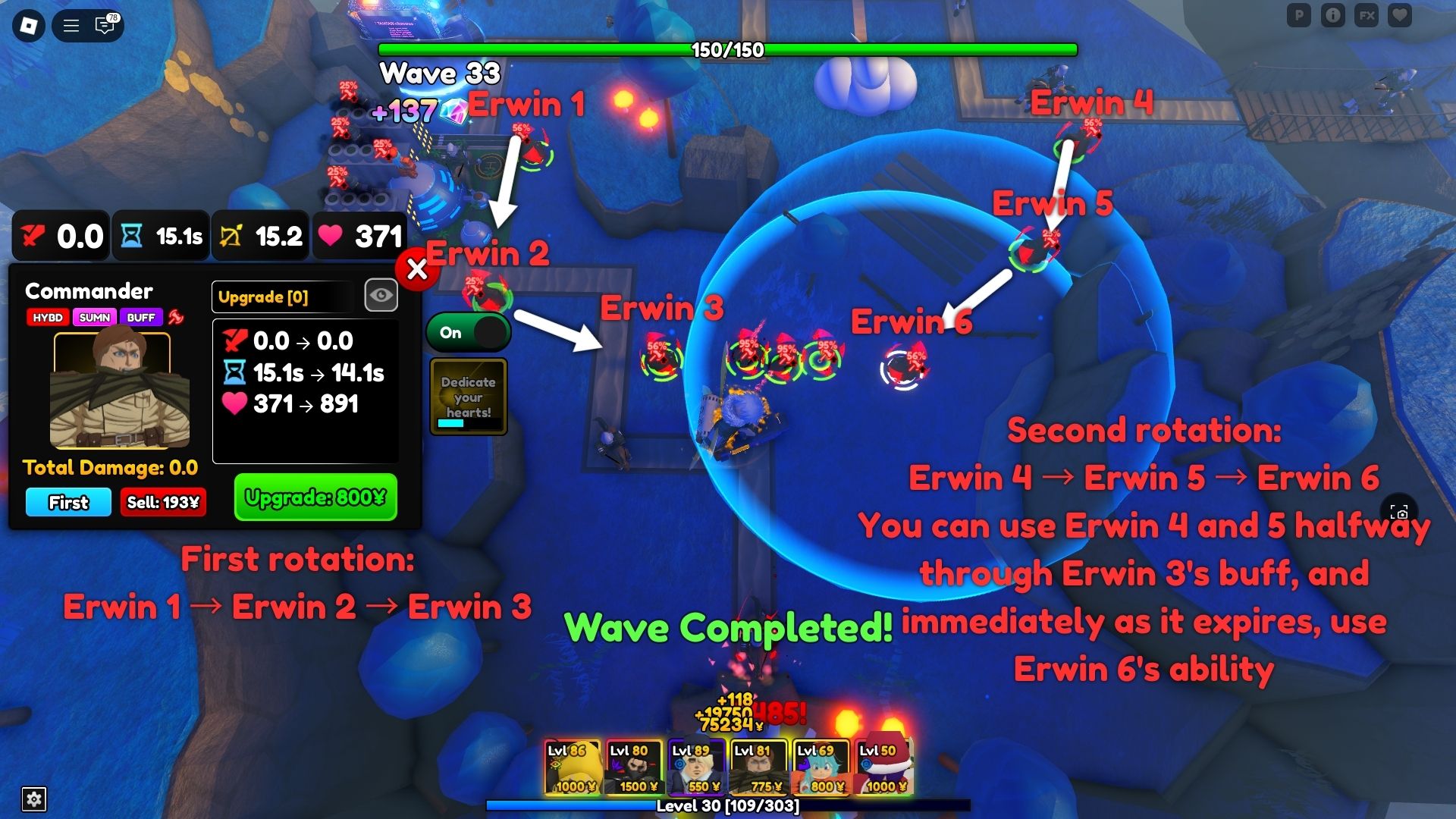 How to Perfectly Infinite 100% Buff With Erwin, Wendy, and Leafy in ...