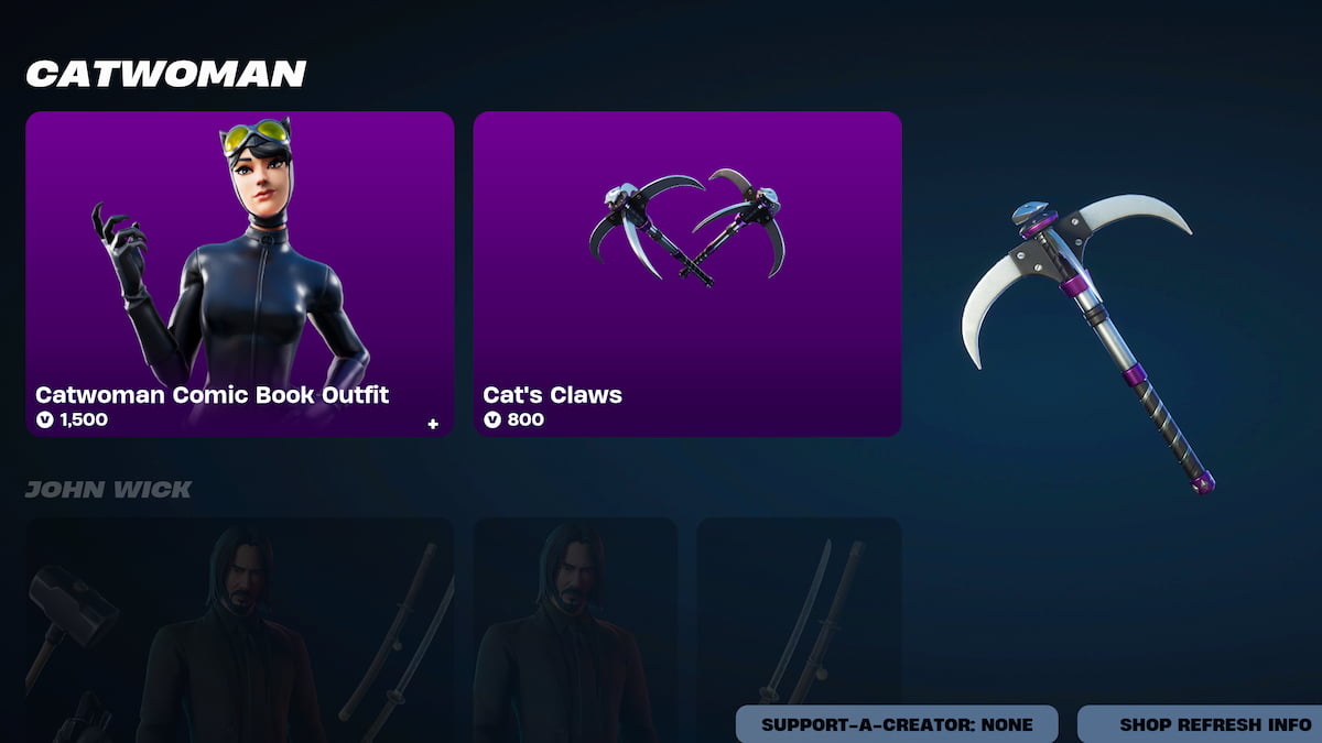 How to get the Catwoman Skin and Cat's Claws Pickaxe in Fortnite ...