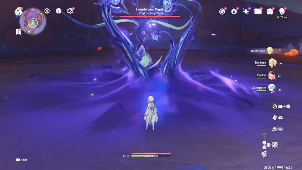 How to find and beat Tenebrous Papilla in Genshin Impact