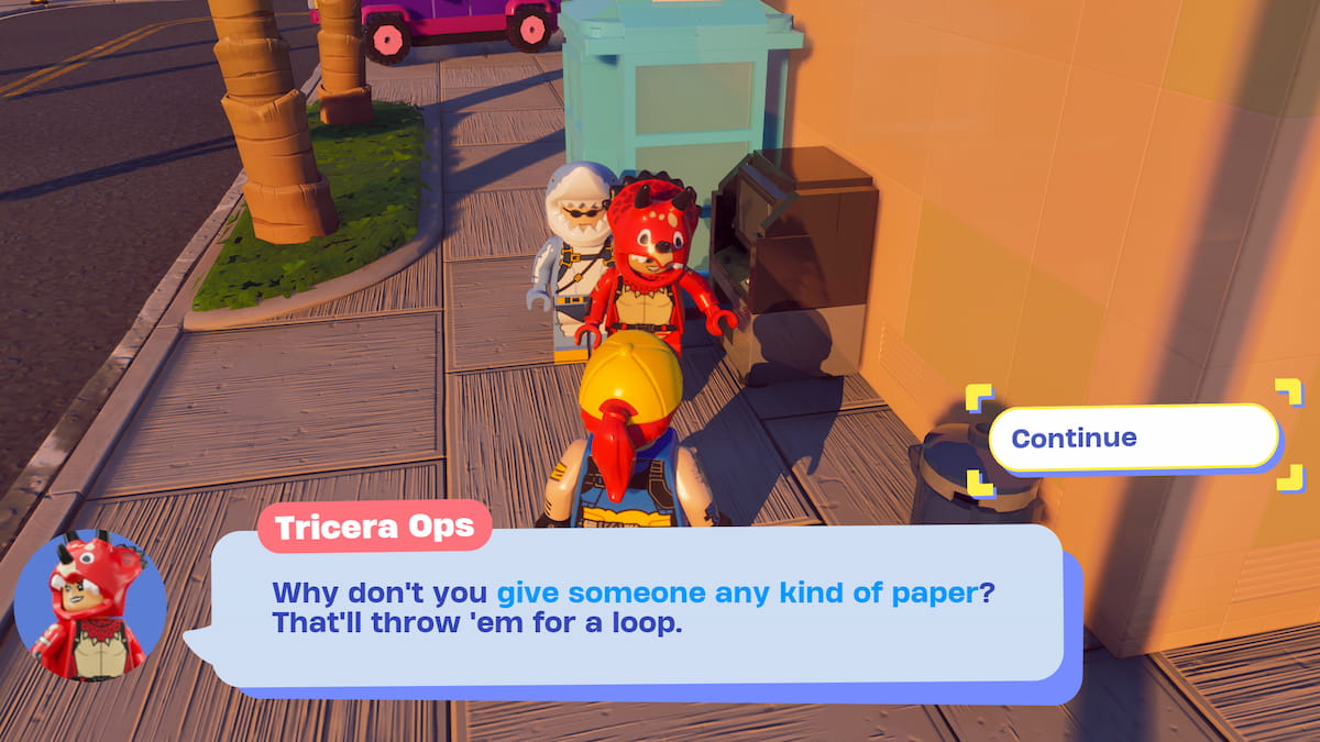 How to give paper to someone in LEGO Fortnite Brick Life – Destructoid