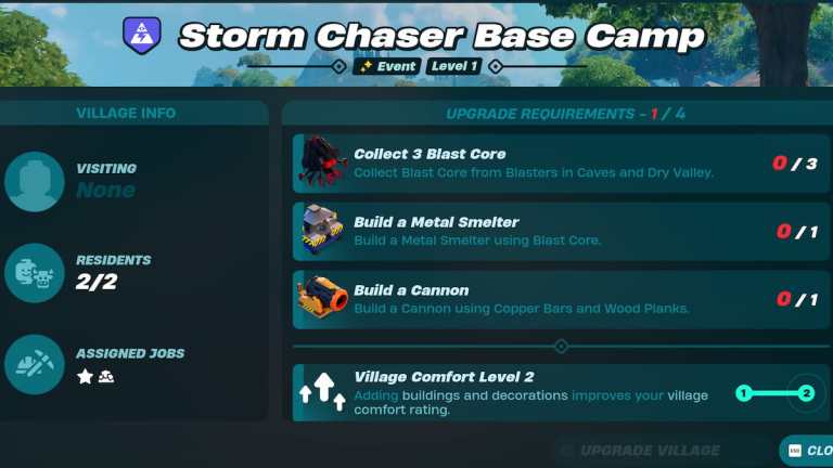 How to find and upgrade the Storm Chaser Village in LEGO Fortnite ...