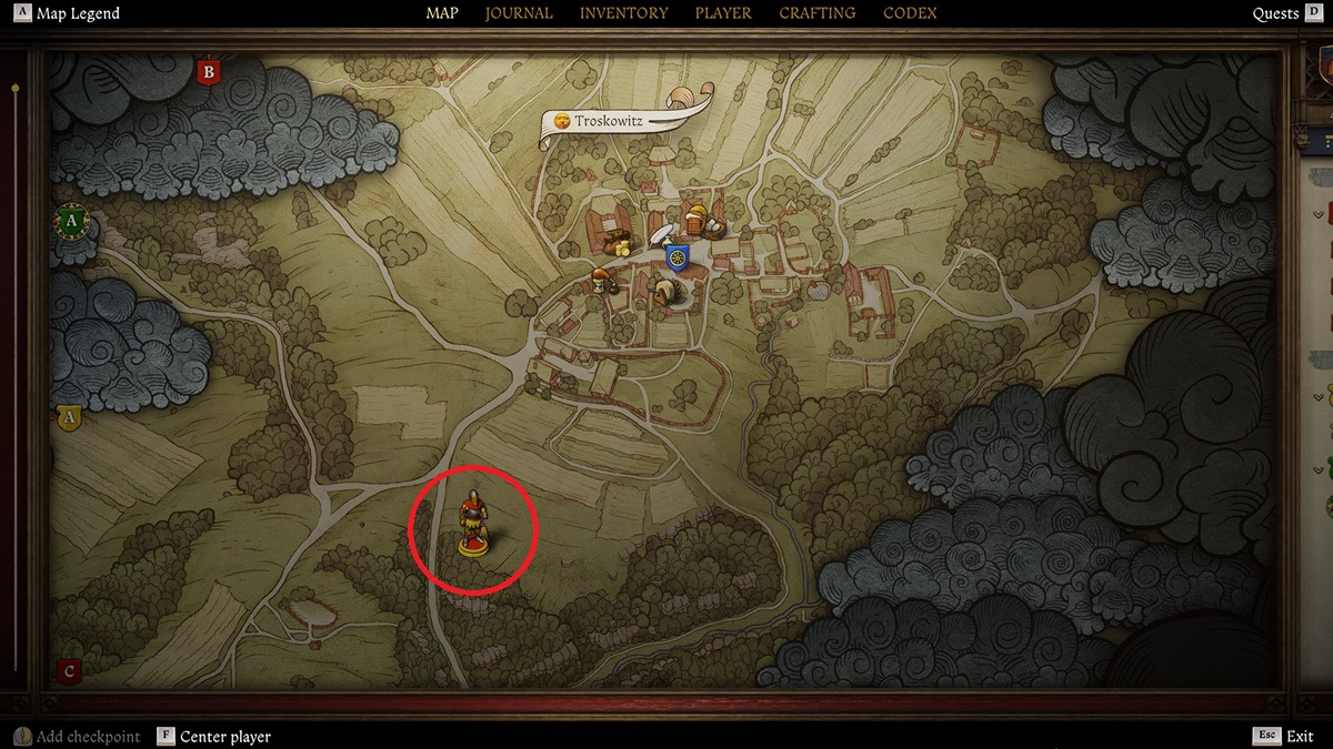 Where to find the Fresh Graves near Troskowitz in Kingdom Come ...