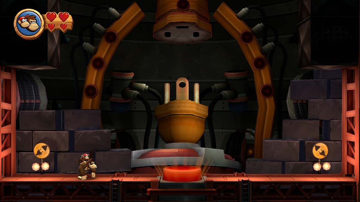 Where to find the Red Buttons in the Factory world in Donkey Kong ...