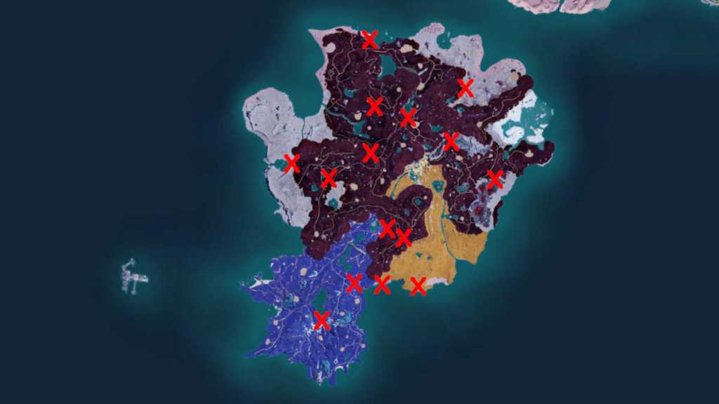 All Dungeon spawn locations in Palworld
