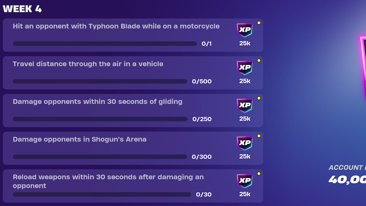 All Fortnite Chapter 6, Season 1 weekly quests and how to complete them ...