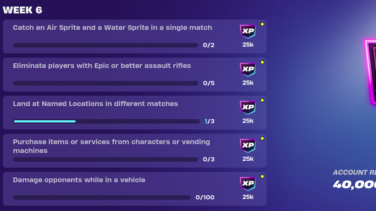 All Fortnite Chapter 6, Season 1 weekly quests and how to complete them ...