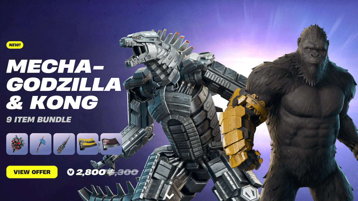 How to get Mechagodzilla and Kong skins in Fortnite – Destructoid