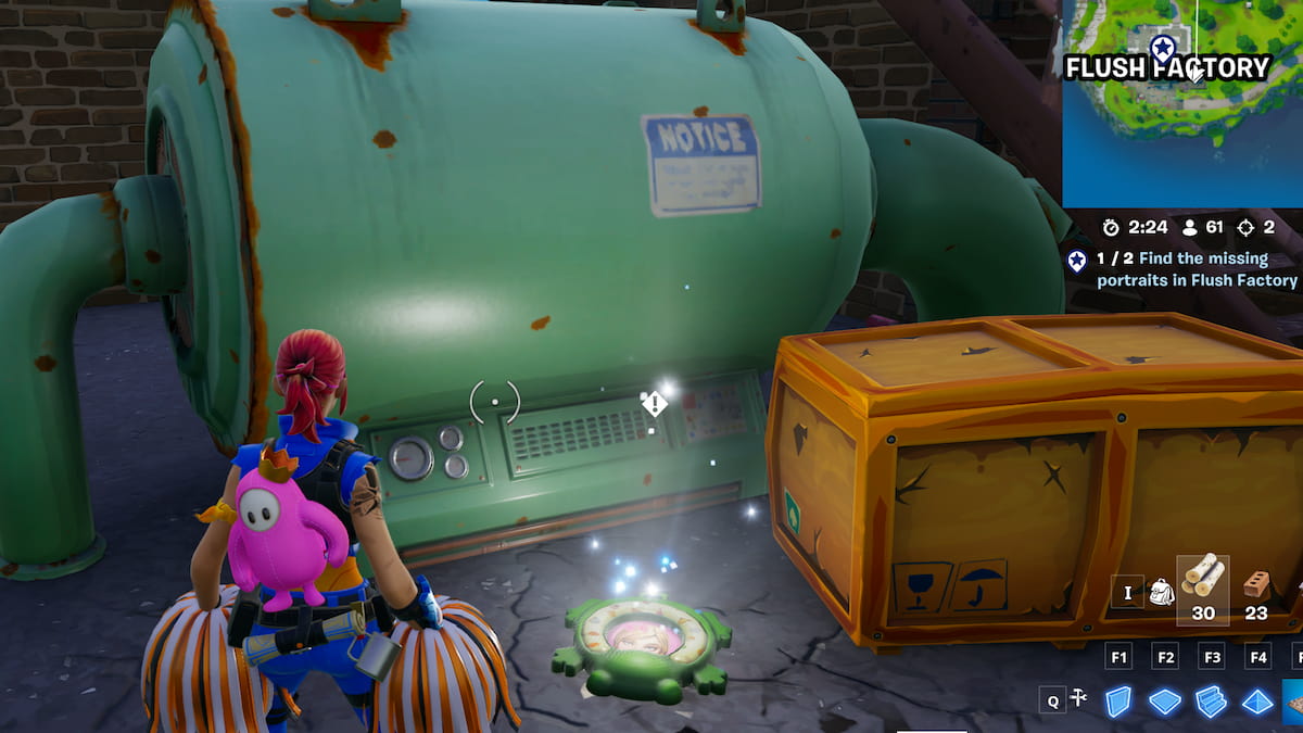 How to find the missing portraits in Flush Factory in Fortnite OG ...