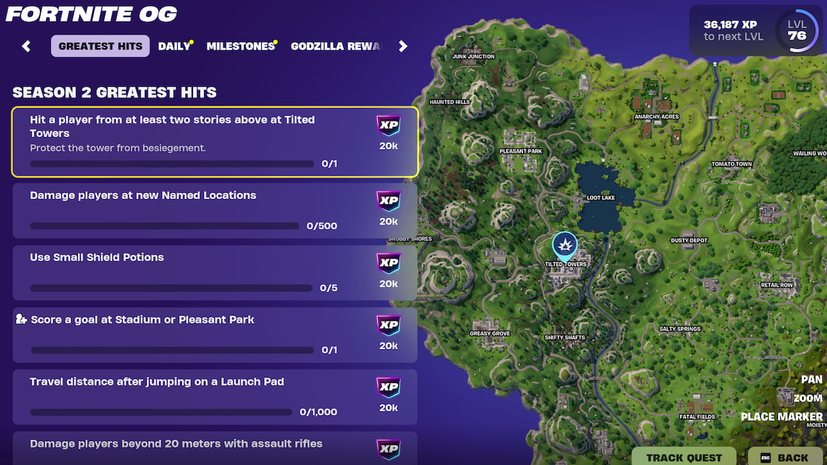 All Fortnite OG Season 2 Greatest Hits and how to complete them ...