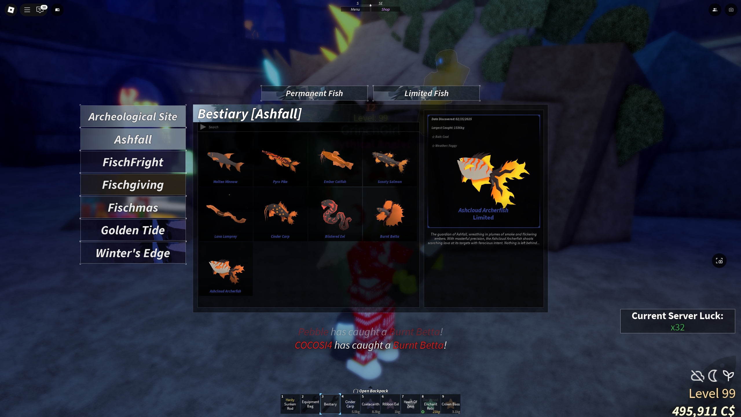 The Hot New Volcano Event in Fisch guide – Destructoid