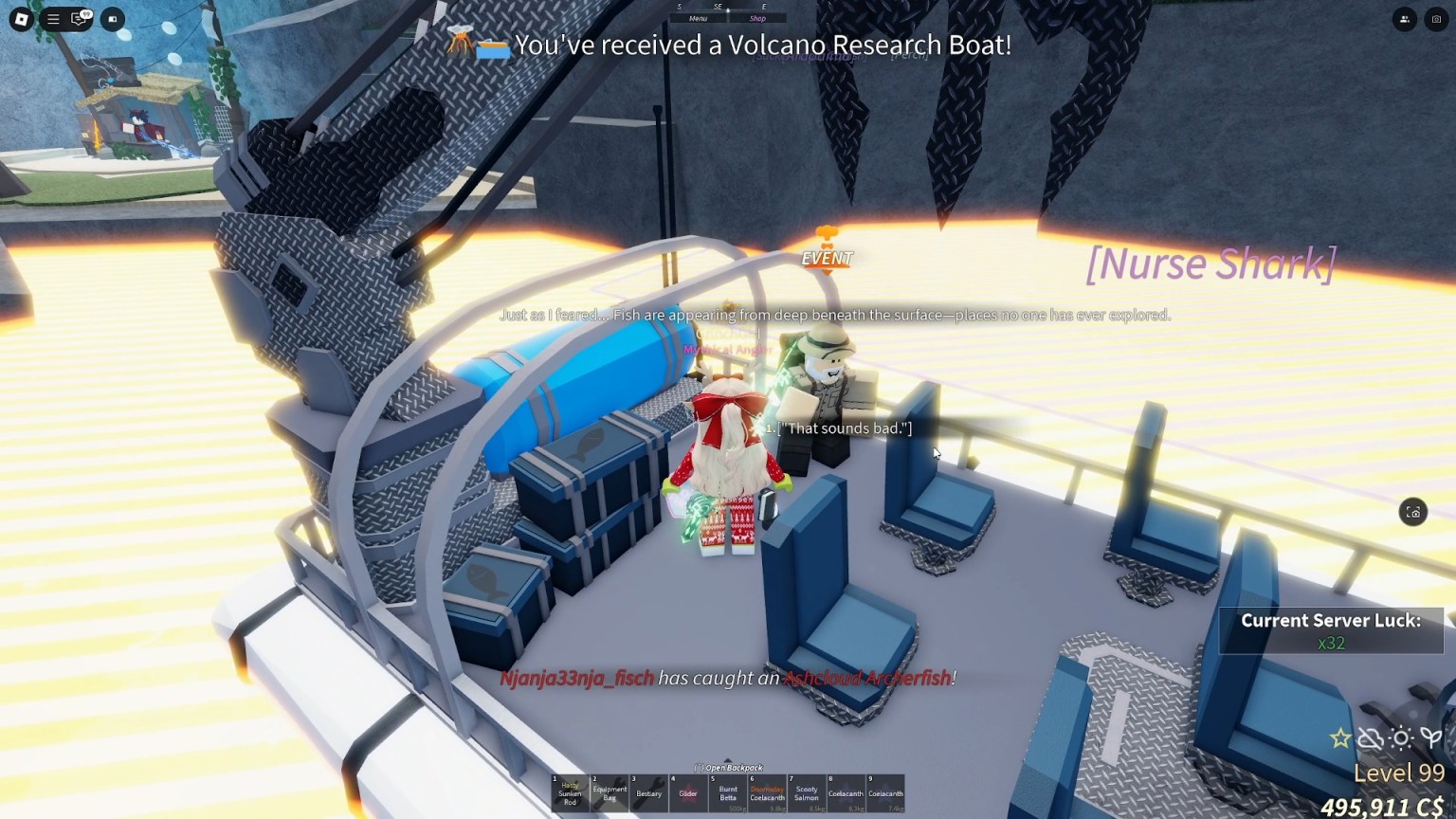 The Hot New Volcano Event in Fisch guide – Destructoid