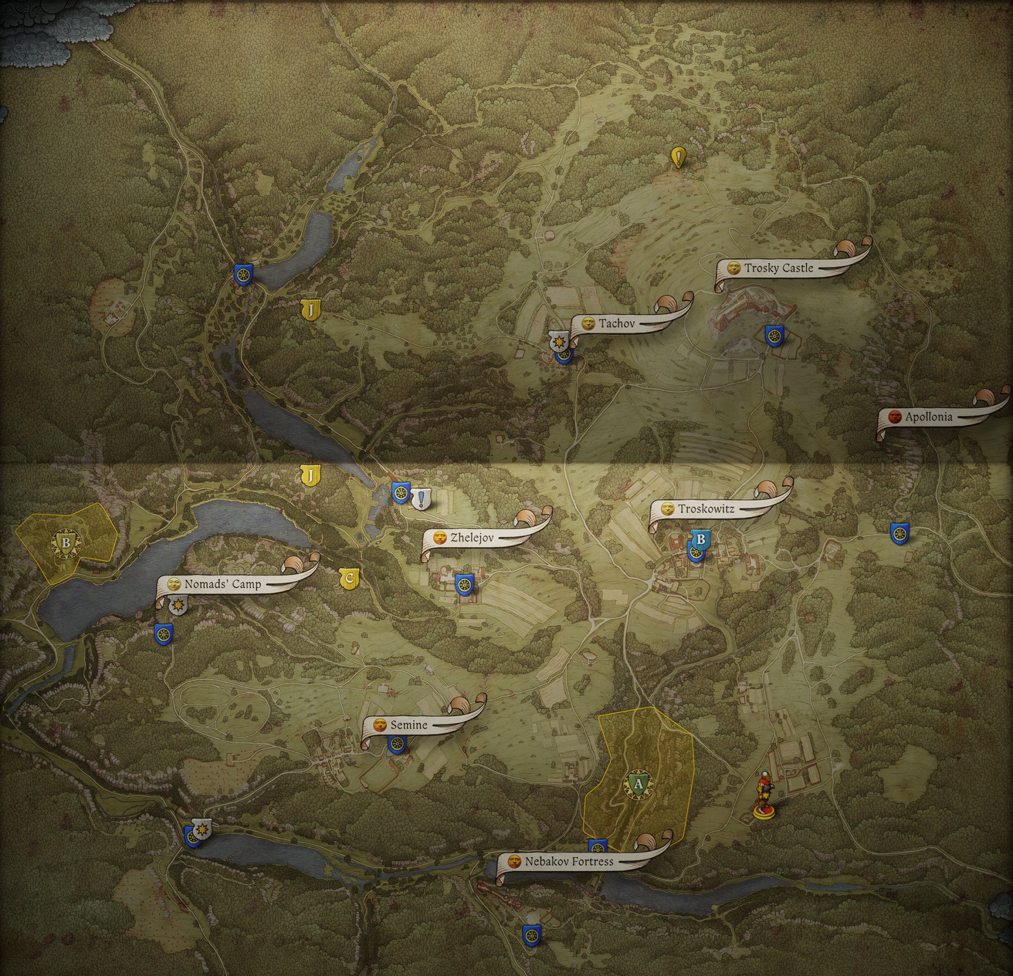 Kingdom Come: Deliverance 2 - Full Trosky Map of Entire Region ...