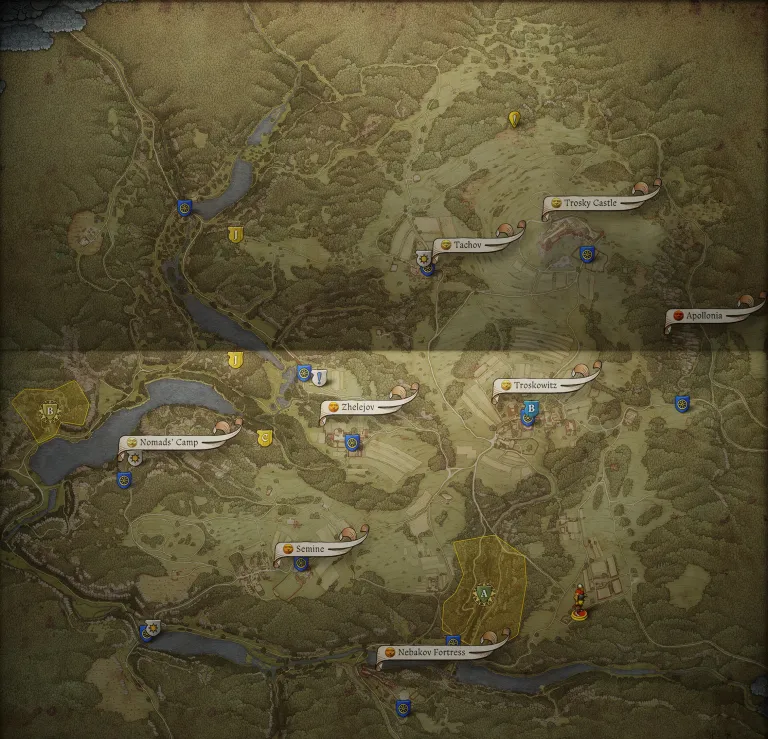 Kingdom Come: Deliverance 2 - Full Trosky Map of Entire Region ...