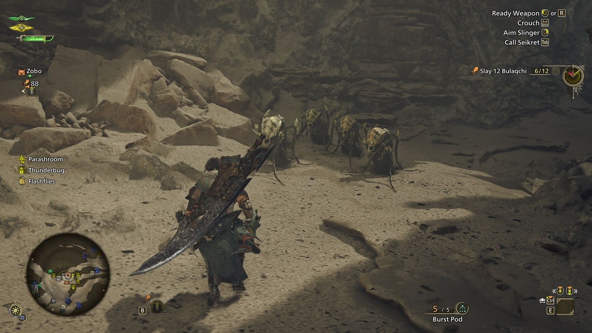 Best place to Slay Bulaqchi for Buggin' in the Desert quest in Monster ...
