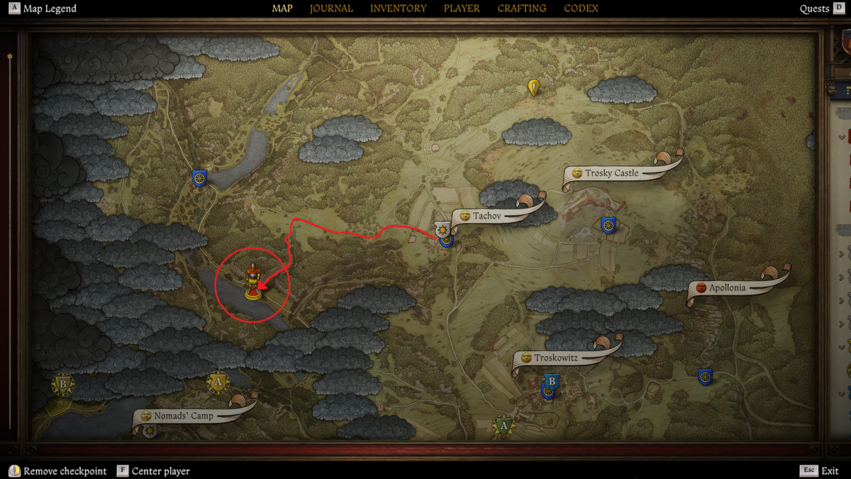 Where to find the merchant's tipped cart in Kingdom Come: Deliverance 2 ...