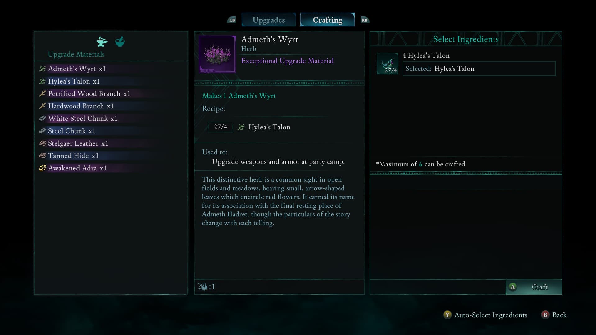 Where to find Paradisan Ladder, Hylea's Talon and Admeth's Wyrt in ...