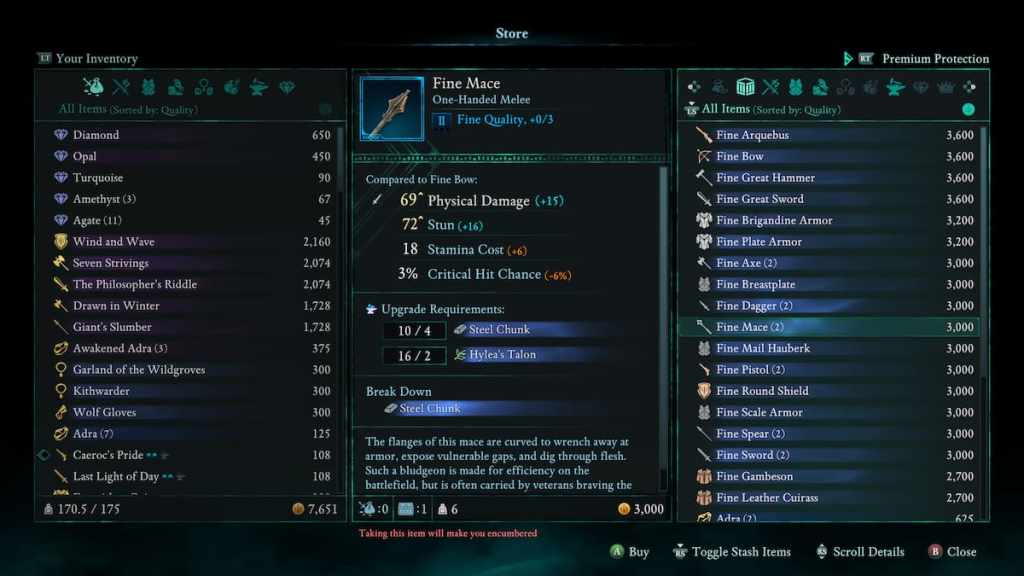 Avowed: Best Early Weapons for Fighter
